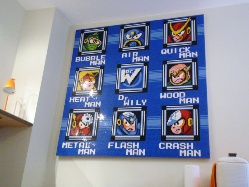 25-Foot Mega Man 2 Select Screen, Built With Legos - The Mega Man Network